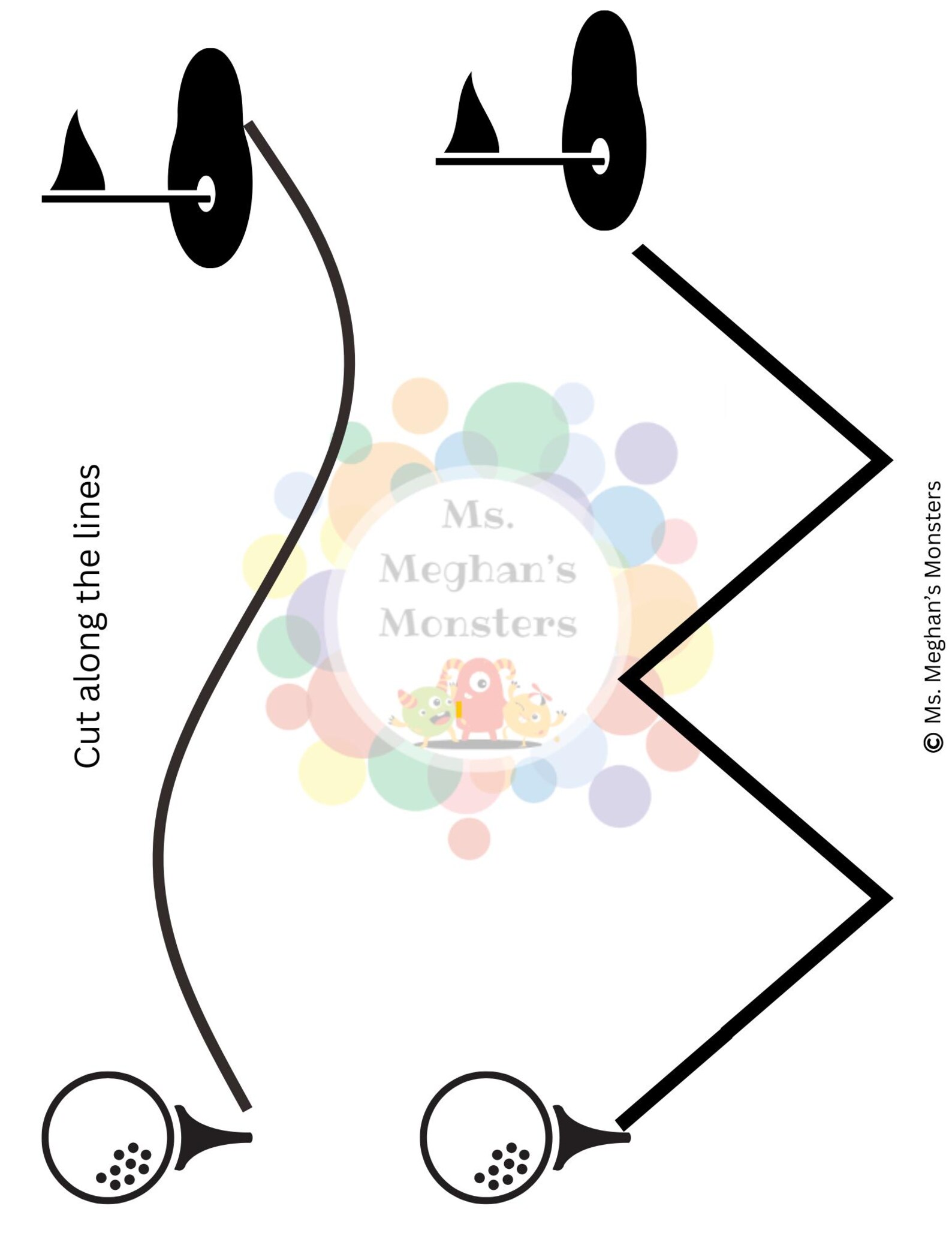 Preschool Golf Themed Worksheets - Etsy