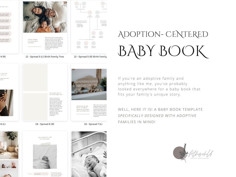 Adoption Centered Baby Book Template - Etsy