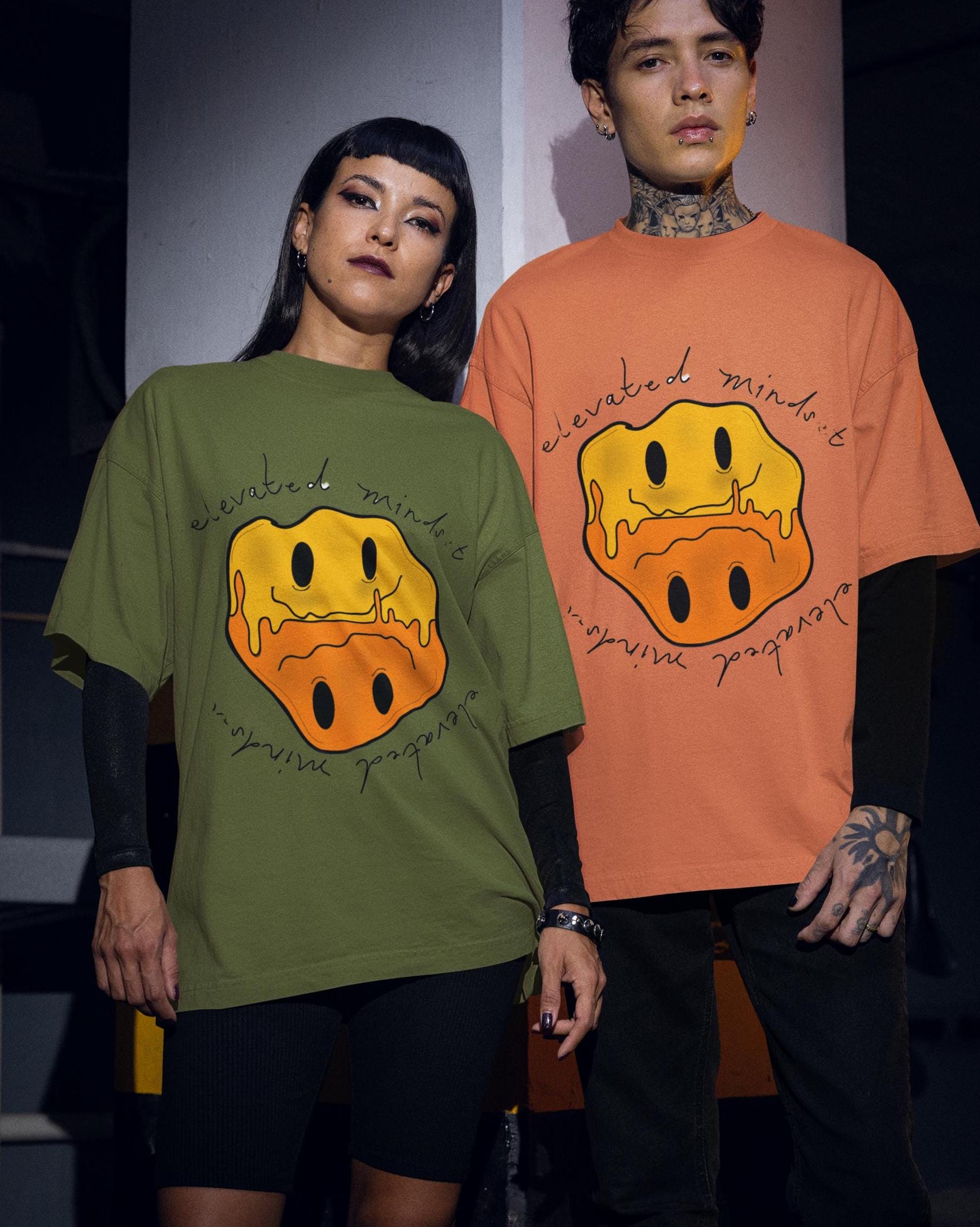 Smiley Face, Paint Dripping, Elevated Mindset, Stayuplifted Logo on ...