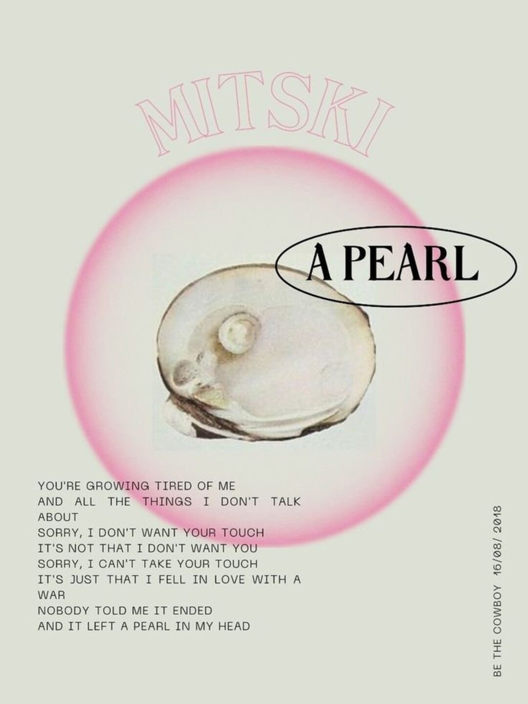 Coquette Poster, Mitski Poster, Coquette Poster Print, Mitski, Room ...