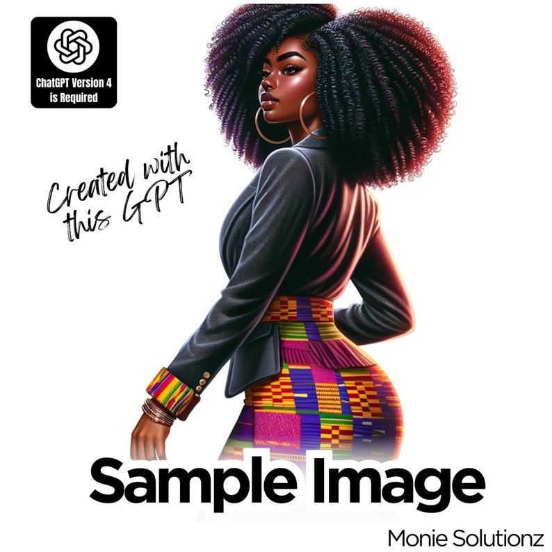 DALLE Custom GPT Plus Specialized AI Art Bot Cultural Couture Queen Edition Push Button Unique ...