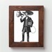 Vintage Retro Victorian Man Digital Art: Cowboy Mustache Radio ...