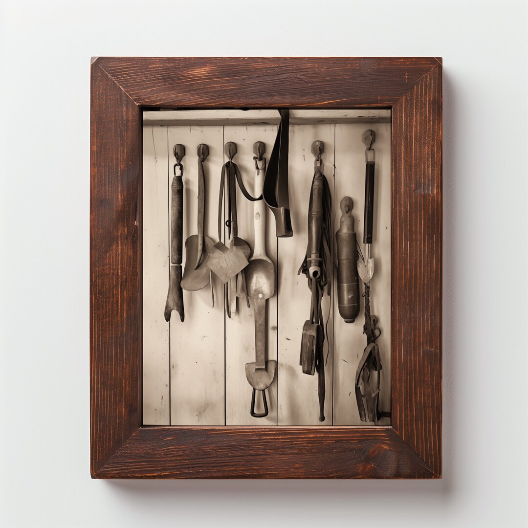Rustic Farm Tools Wall Art, Vintage Barn Decor, High-resolution ...