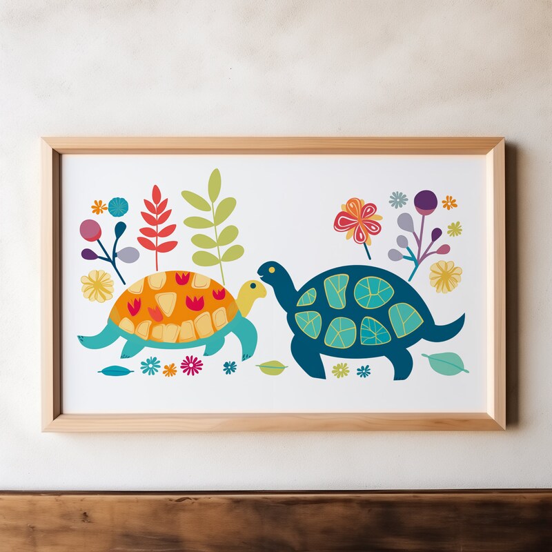 Whimsical Turtle - Etsy