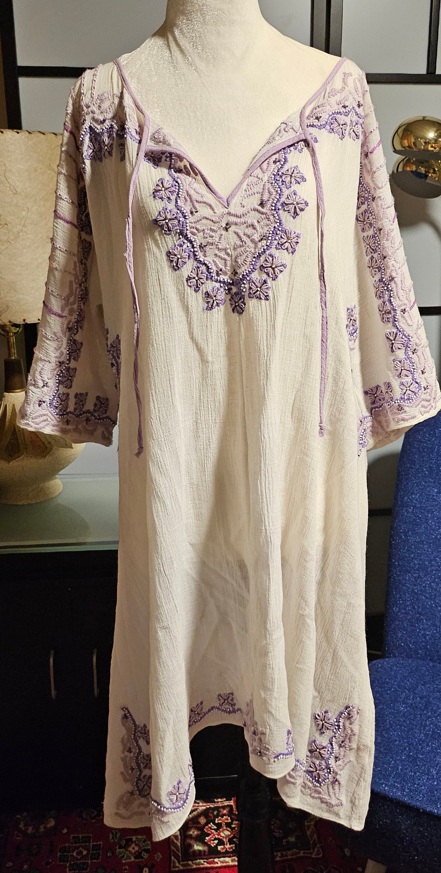 Y2K Designer Luxury Brand Calypso St. Barth Woman's White Purple ...