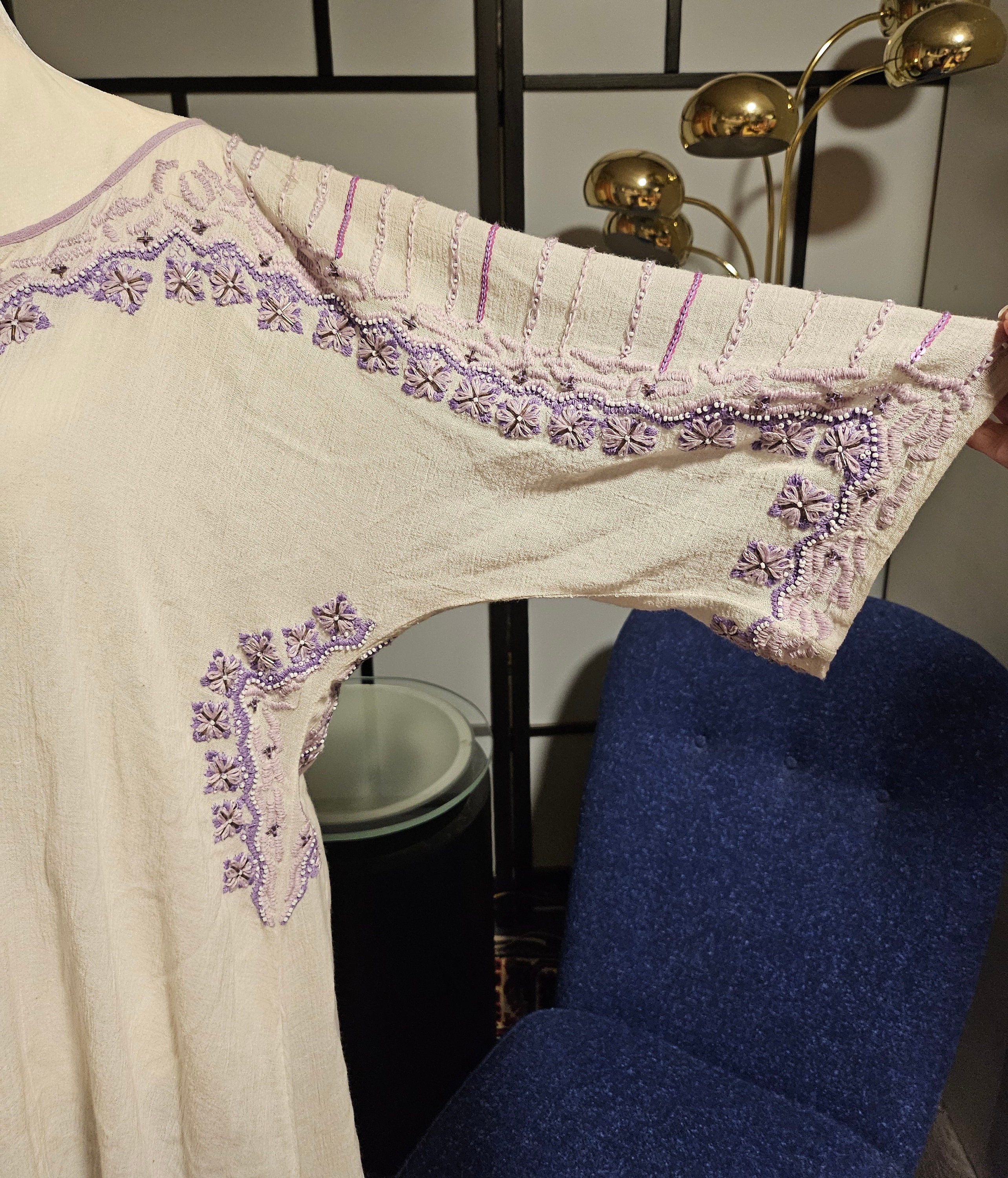 Y2K Designer Luxury Brand Calypso St. Barth Woman's White Purple ...