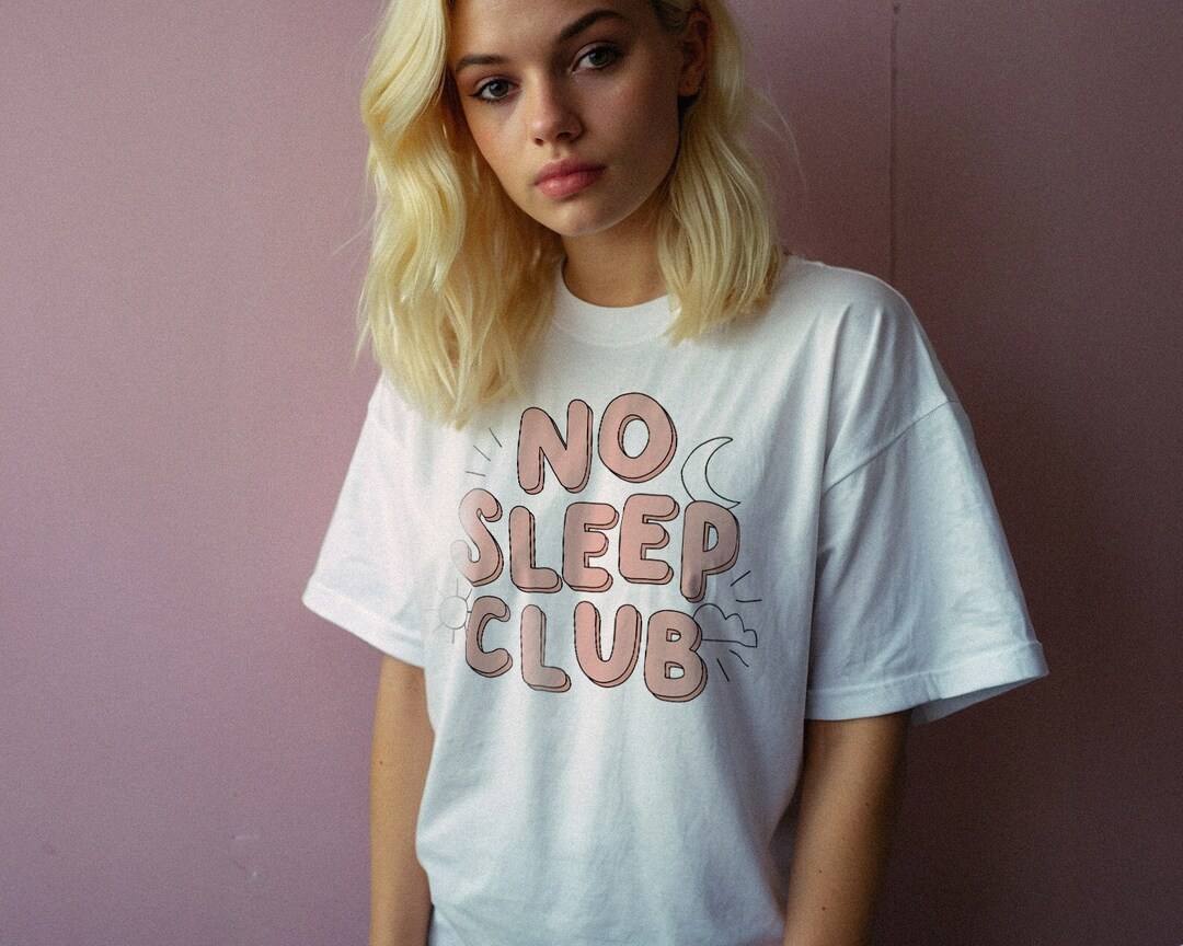 No Sleep Club T-shirt, Insomniac Tee, Always Tired, Mom Gift, Trendy ...
