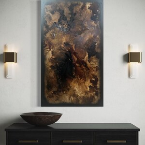 Original Painting - Abstract Modern Art - Large 48x30 Statement Piece ...