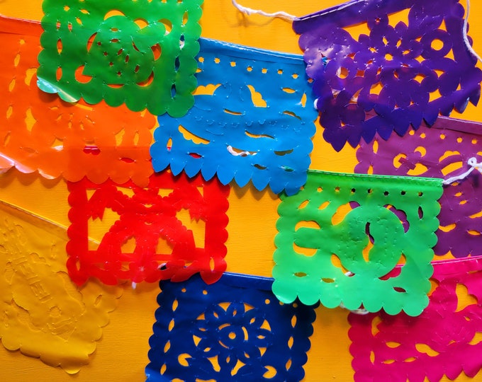 Small Plastic Papel Picado Banner - Etsy
