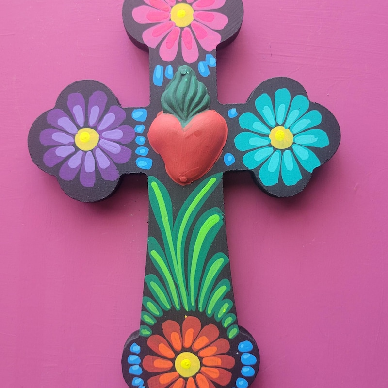 Hand Painted Wooden Crosses - Etsy
