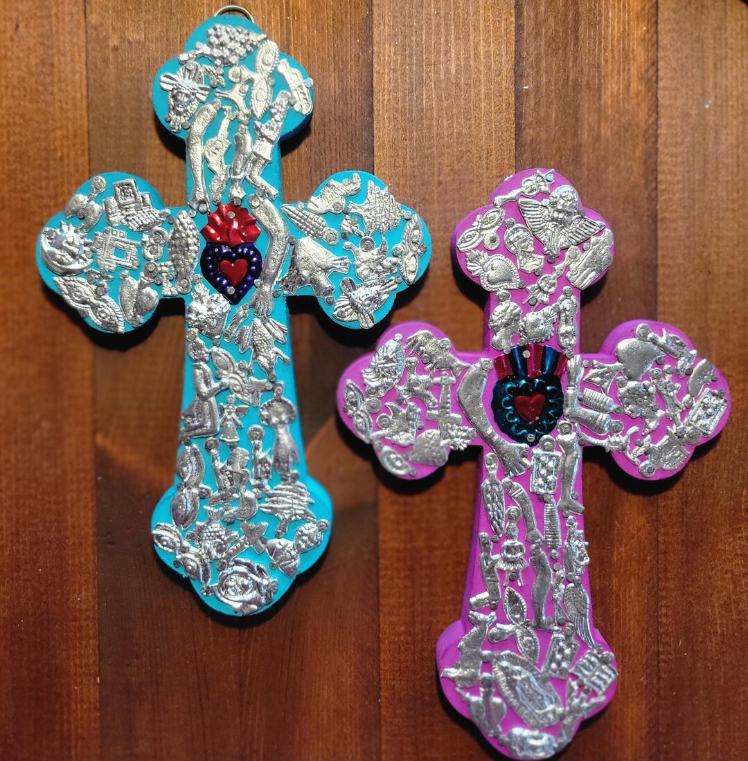 2 Large Milagros Crosses - Etsy