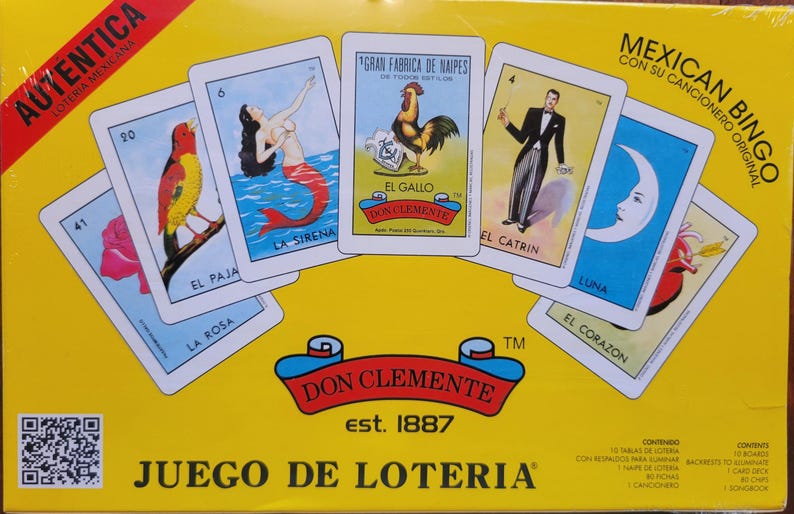 Authentic Mexican Loteria Bingo Game - Etsy