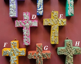 Large Wooden Milagros Cross - Etsy