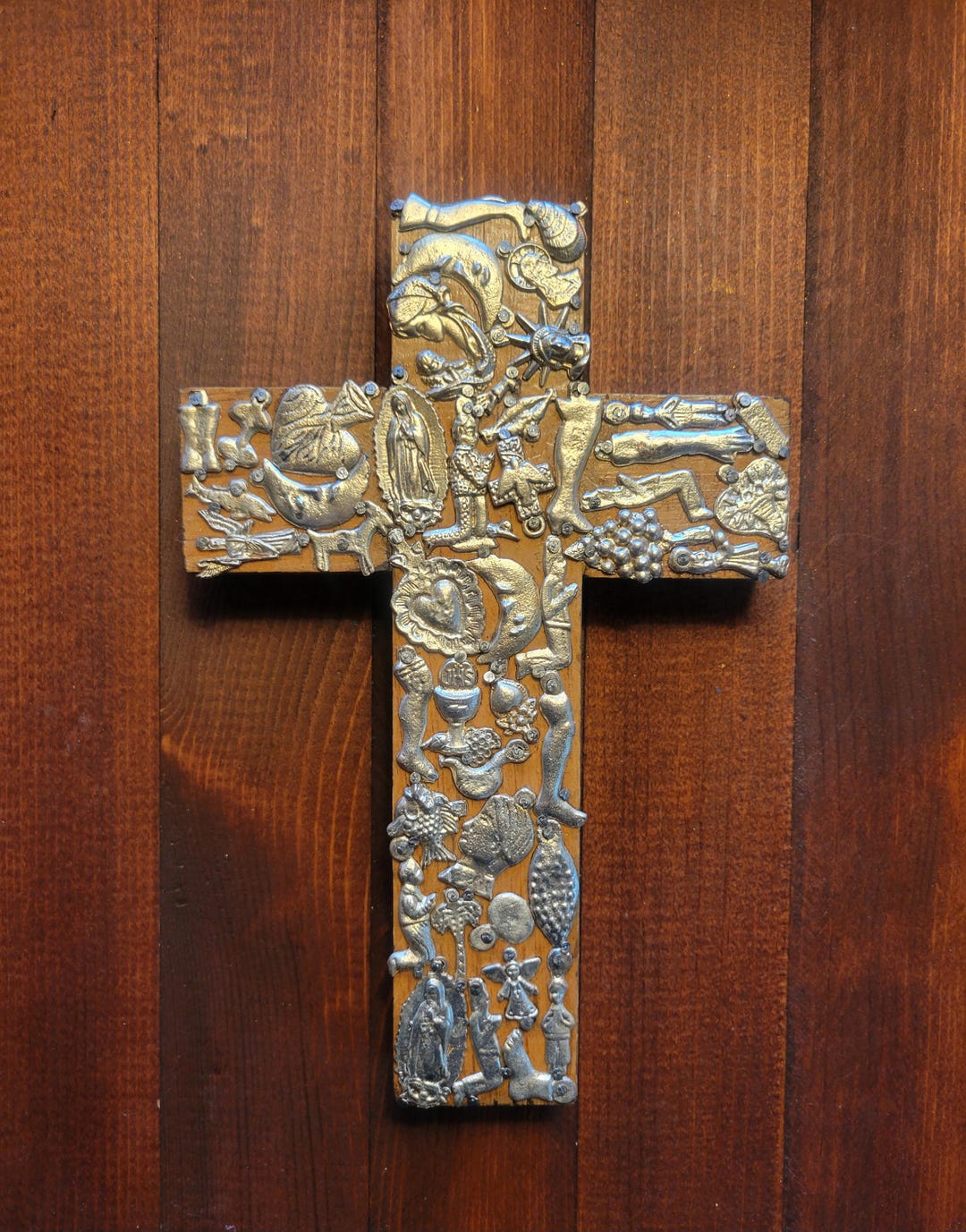Large Wooden Milagros Cross - Etsy