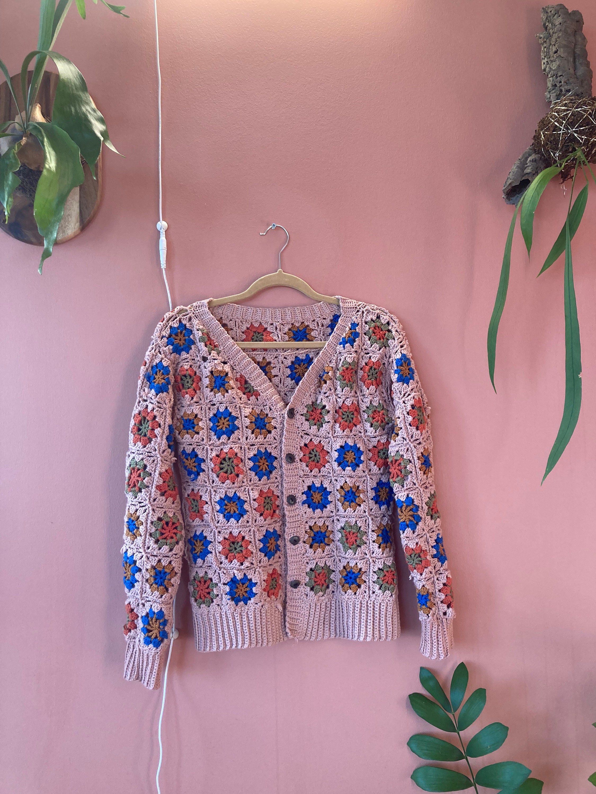 Fine Granny Square Cardigan Pattern - Etsy