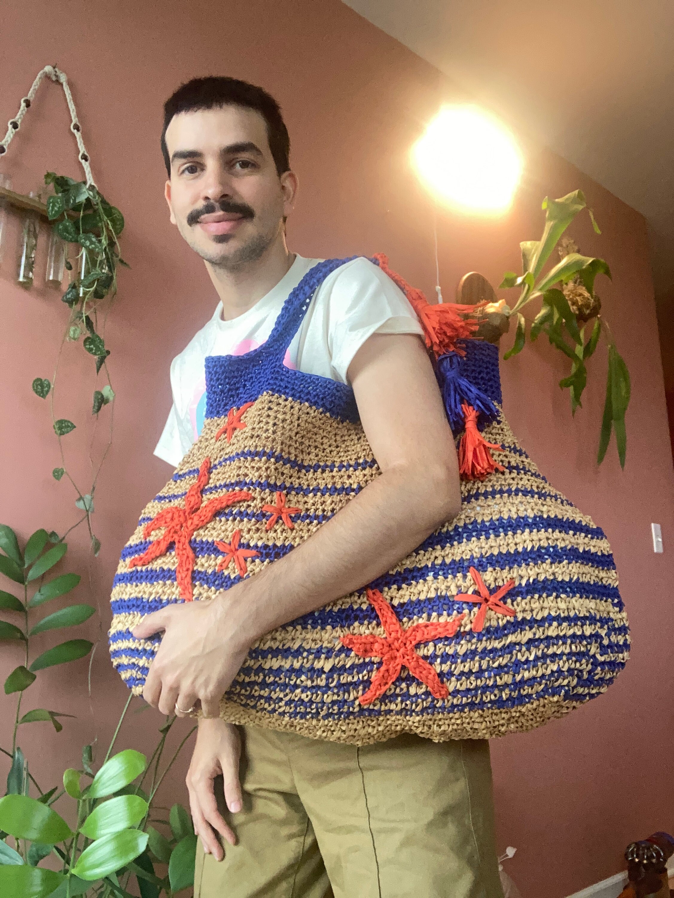 Raffia Sea Stars Beach Bag Pattern - Etsy