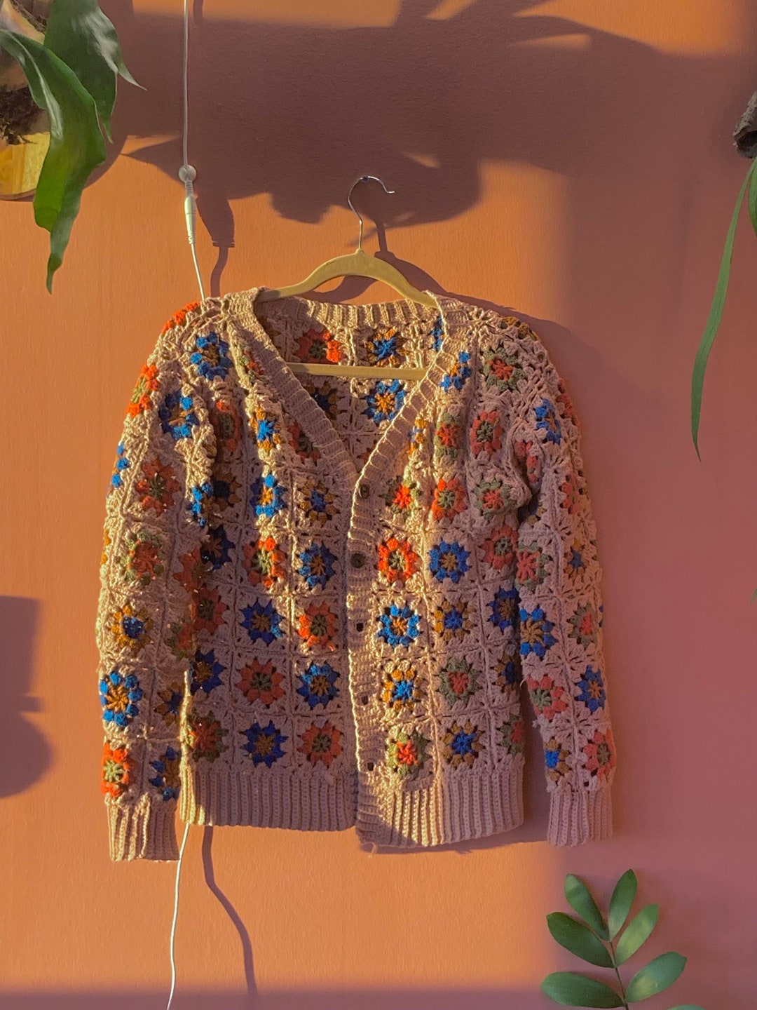 Fine Granny Square Cardigan Pattern - Etsy