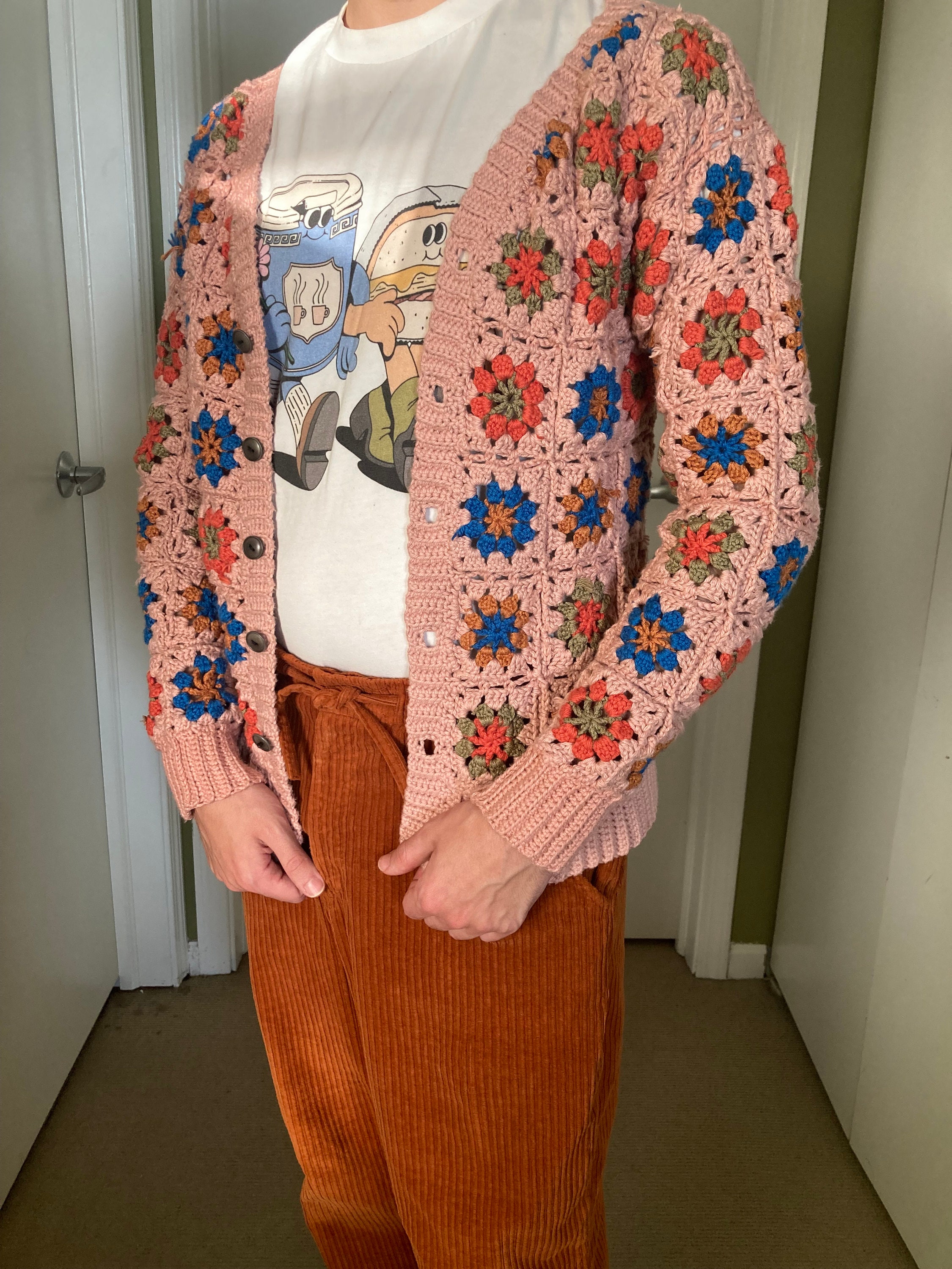 Fine Granny Square Cardigan Pattern - Etsy