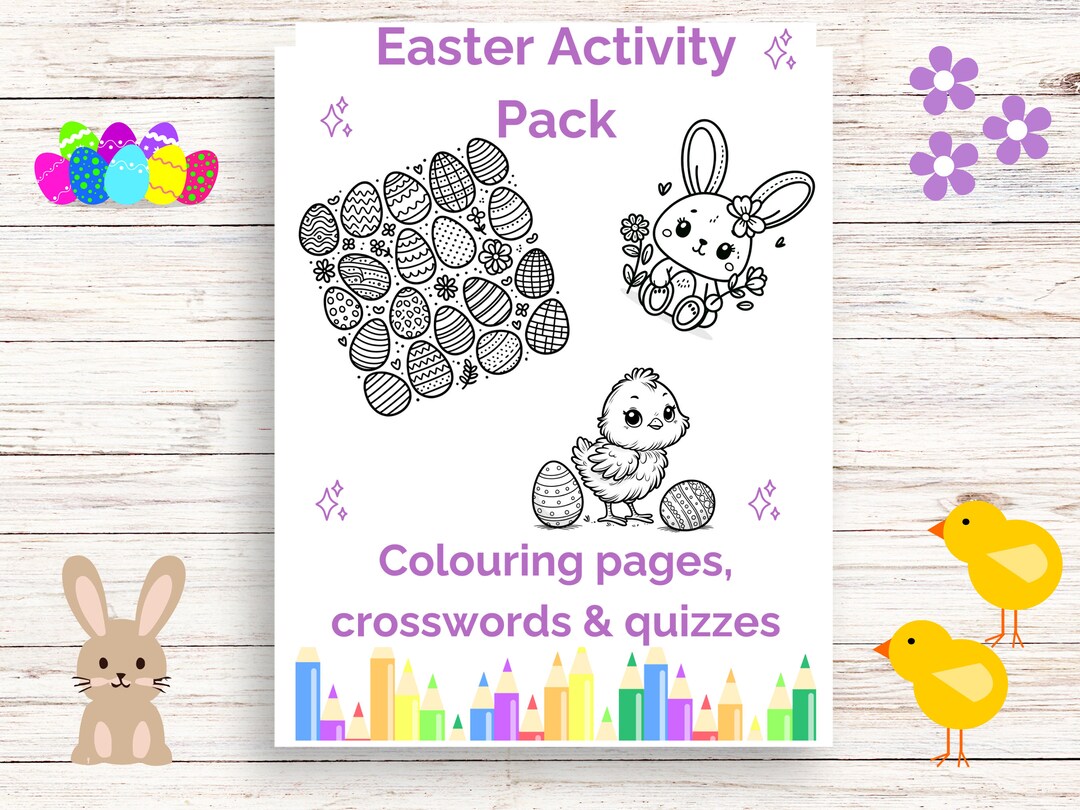 Easter Activity Pack, Easter Colouring Pages, Easter Printables, Easter ...