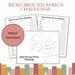 Read Across Africa Challenge, Bookshelf Printable, Reading Log, TBR ...