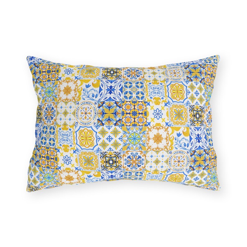 Italian Tile Outdoor Throw Pillows Mediterranean Tile Throw Pillows ...
