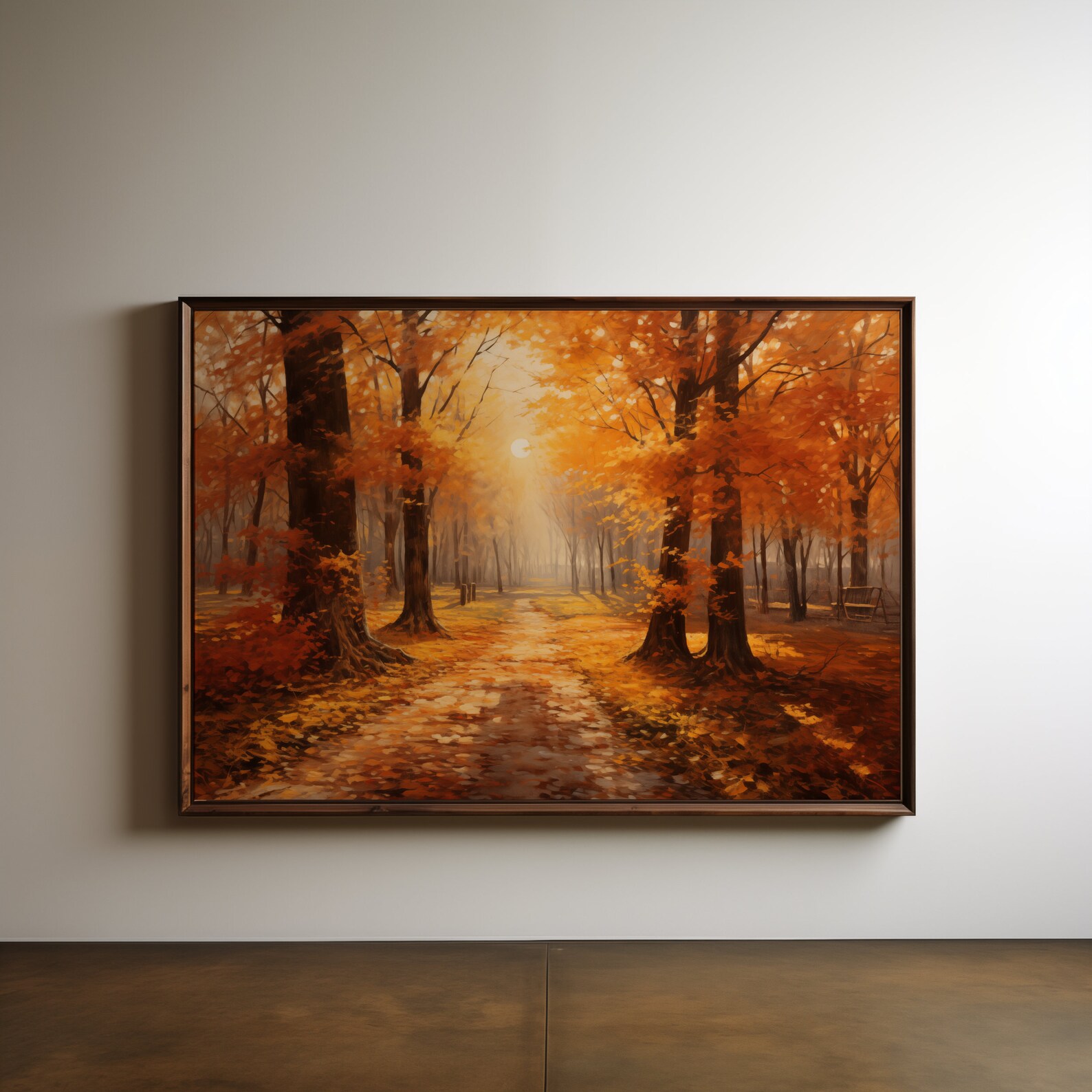 Autumn Landscape Print, Fall Landscape Printable Wall Art, Fall Wall ...