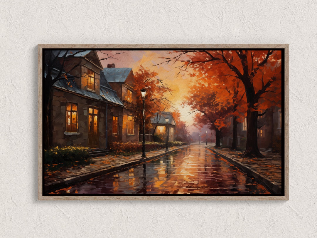 Autumn Landscape Print, Fall Landscape Printable Wall Art, Fall Wall ...