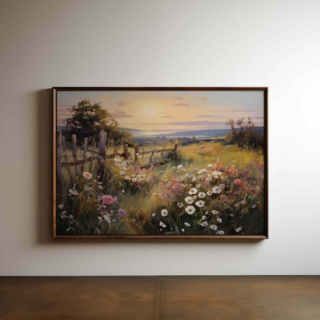 Relaxing Cottagecore Wall Art Printable for Calming Home Decor Vintage ...