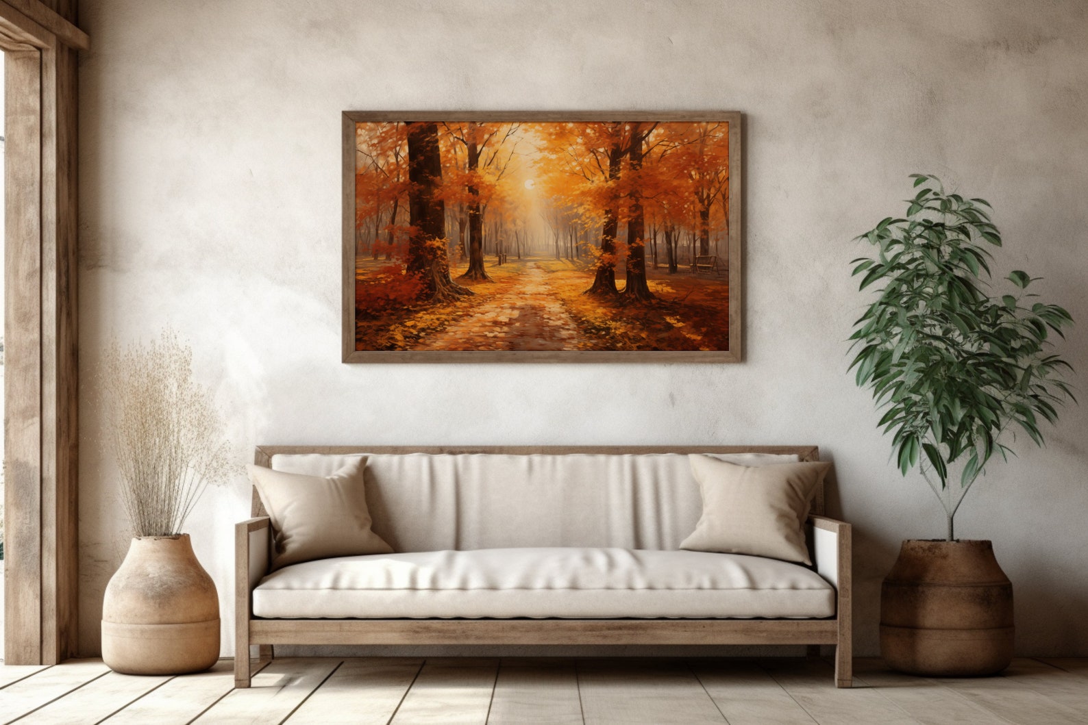 Autumn Landscape Print, Fall Landscape Printable Wall Art, Fall Wall ...