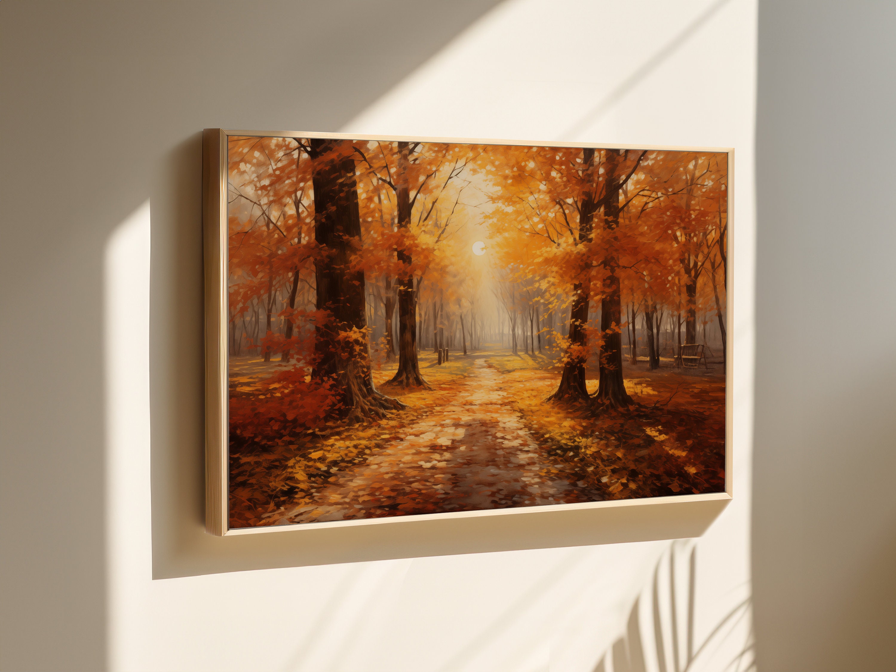 Autumn Landscape Print, Fall Landscape Printable Wall Art, Fall Wall ...