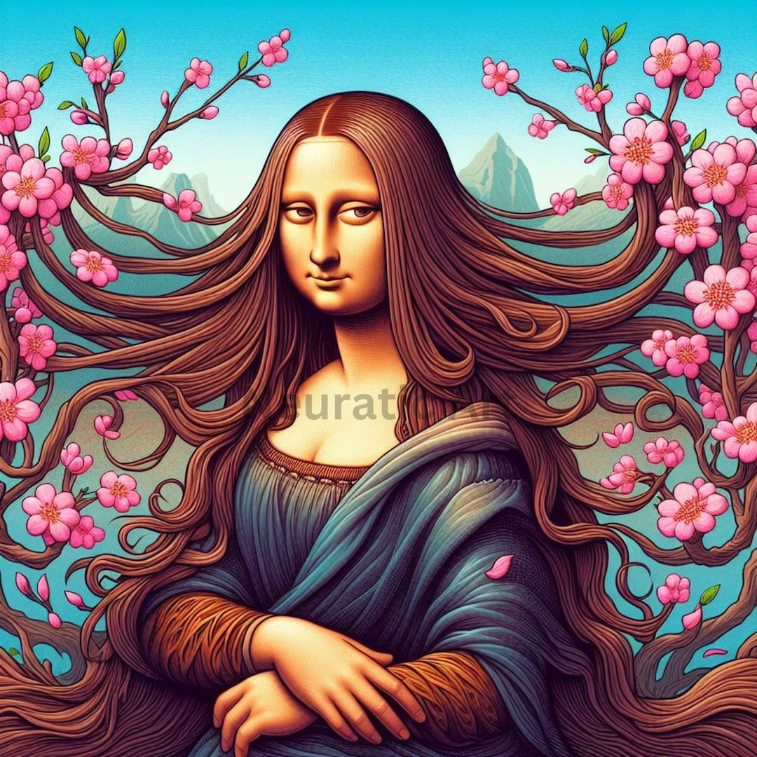Mona Lisa Altered Art/ Artful Art Gift/mona Lisa Art/mona Lisa//funny ...