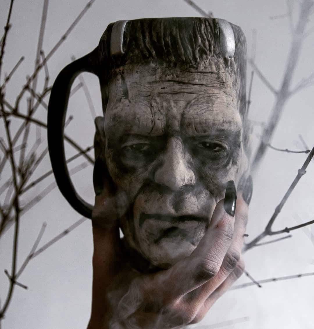 Frankenstein Mug, Sculpted Ceramic Tiki Mug - Etsy