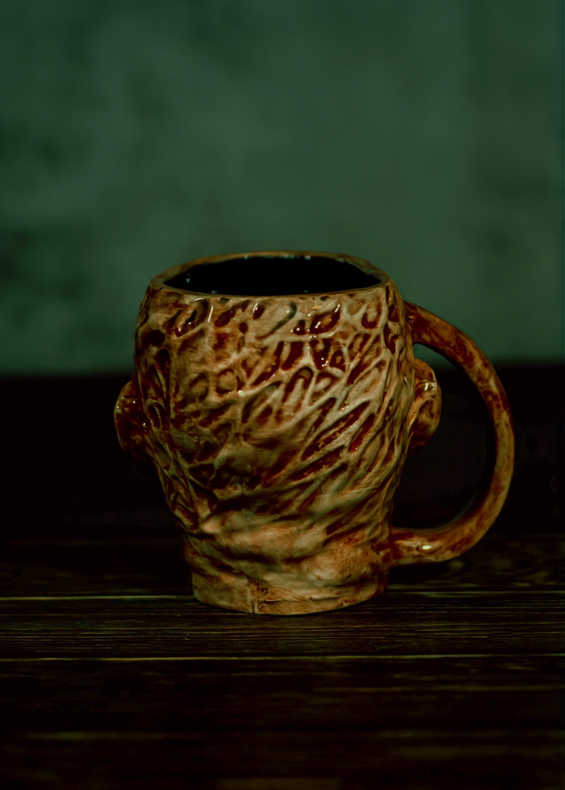 Freddy Inspired Mug, Ceramic Art, Fanart Unique Piece, Horror Movies ...