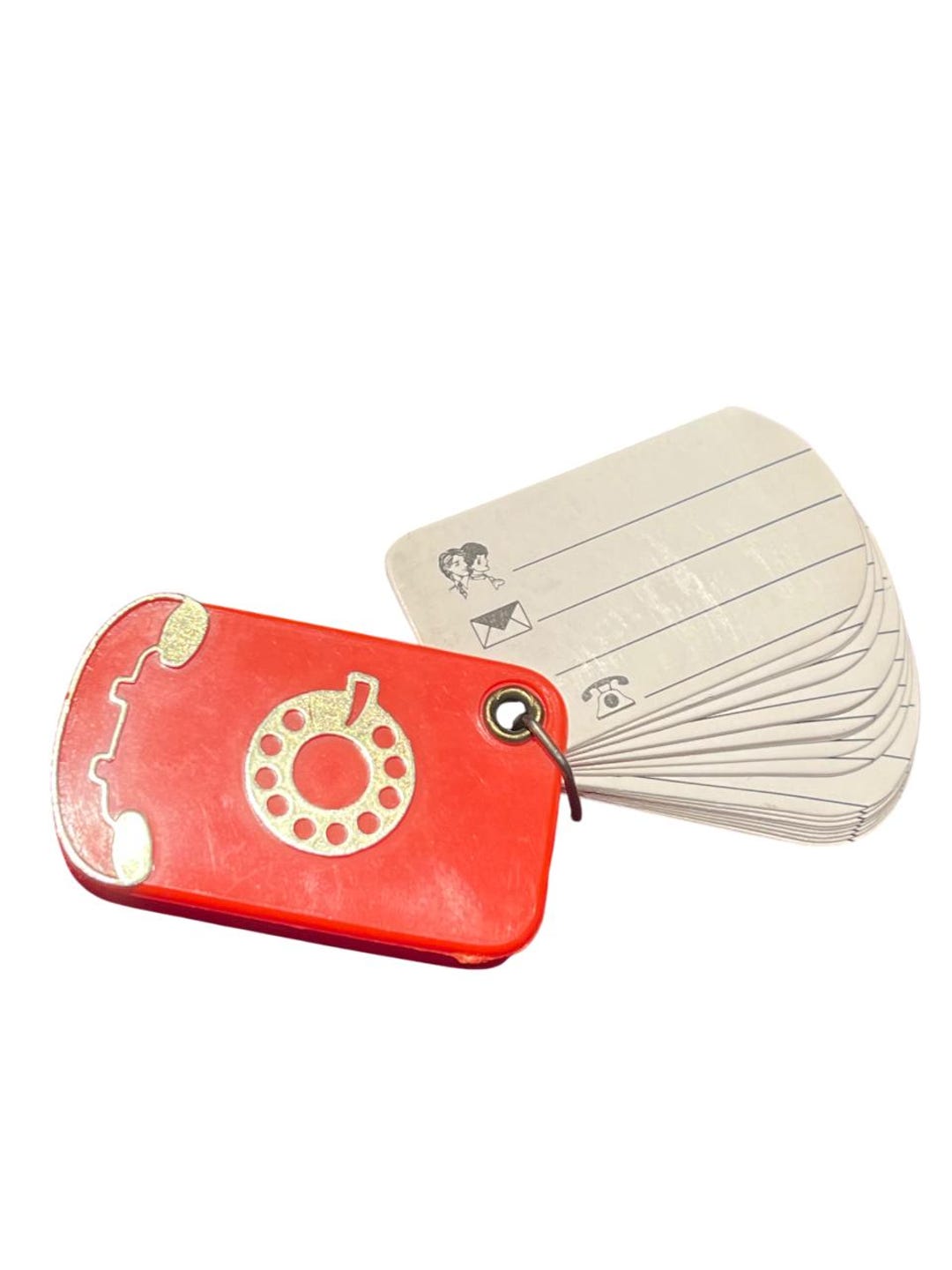 Vintage 1960s Phone Book Keychain - Etsy