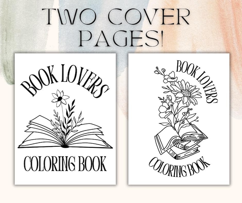 Book Lovers Adult Coloring Sheets | Printable Reading Lover Pages ...