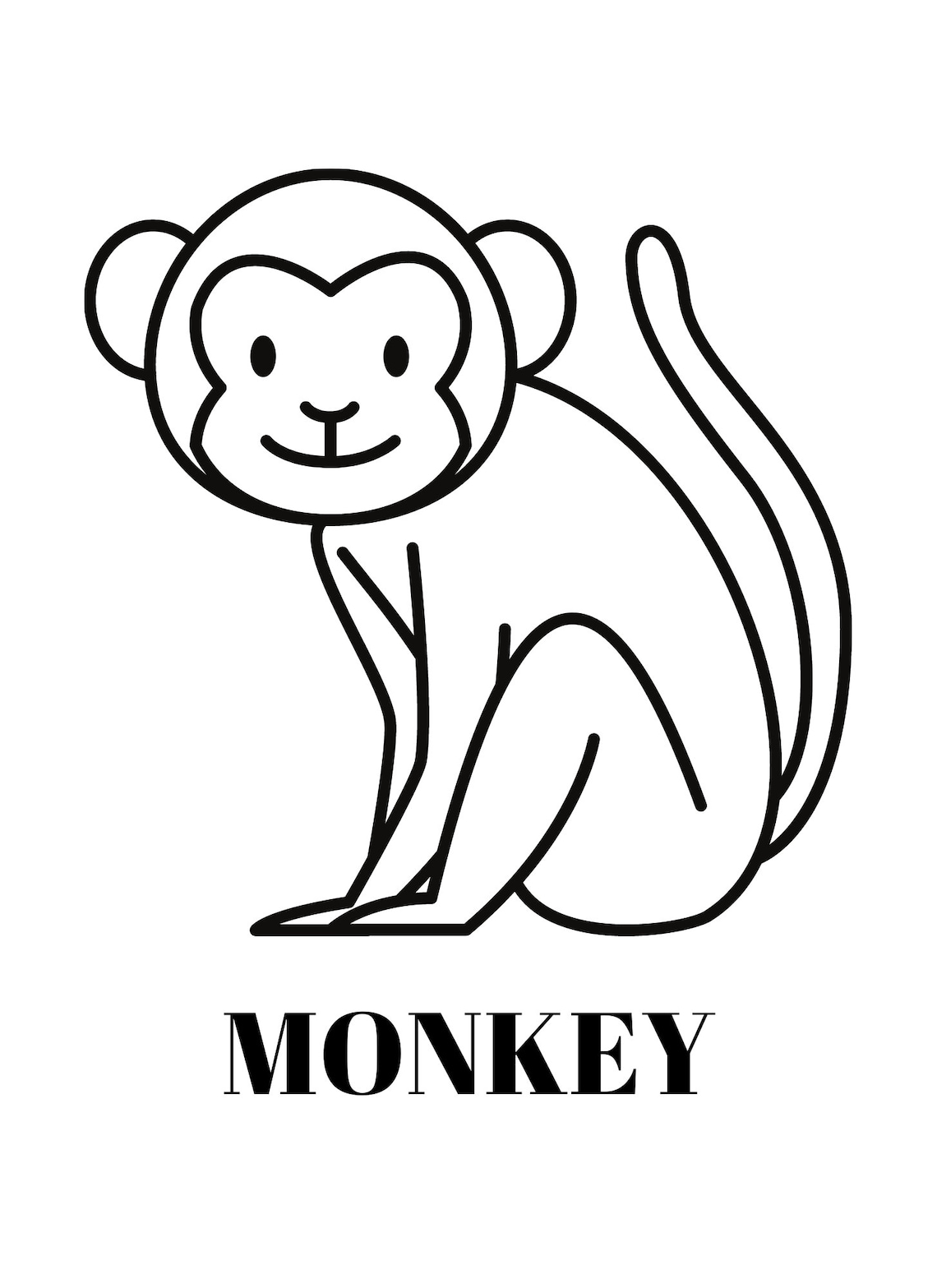 Printable Zoo Animals Coloring Pages Sheets, Digital Download Coloring ...