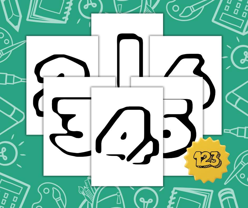 Alphabet & Numbers Printable Coloring Pages | Digital Download for ...