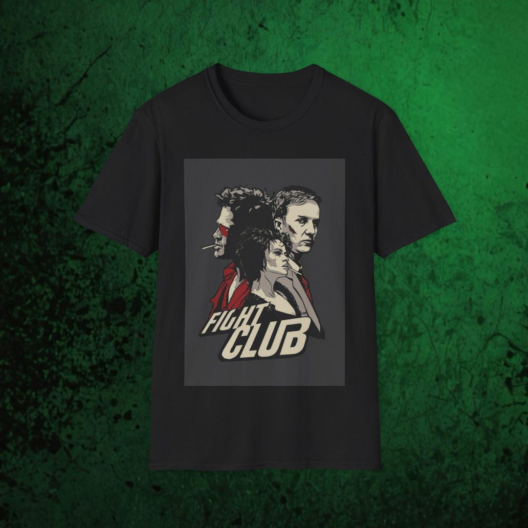 Fight Club Pop Art Unisex Softstyle T-shirt, Tyler Durden Tee, Cult ...