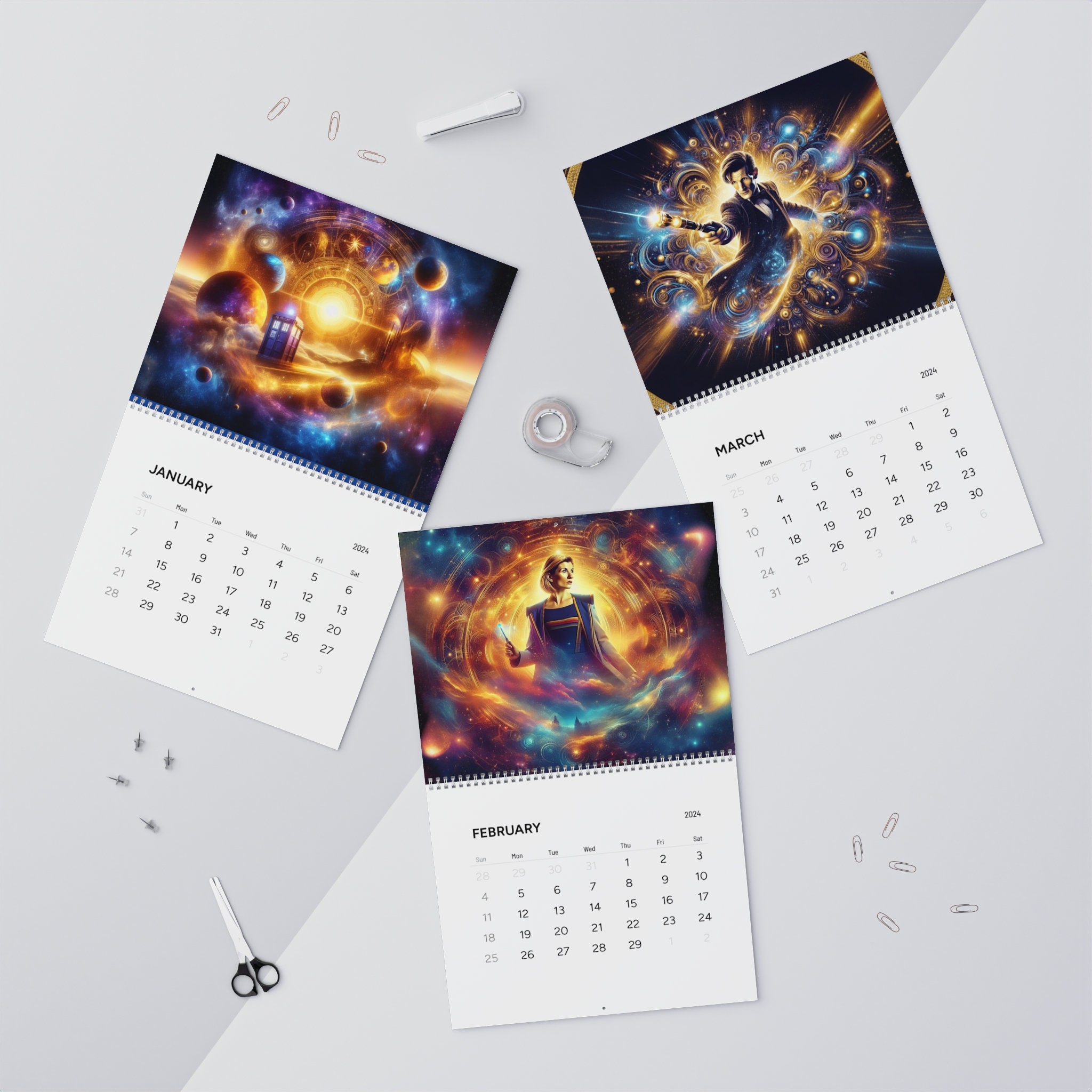 Doctor Who, Wall Calendars 2024 - Etsy