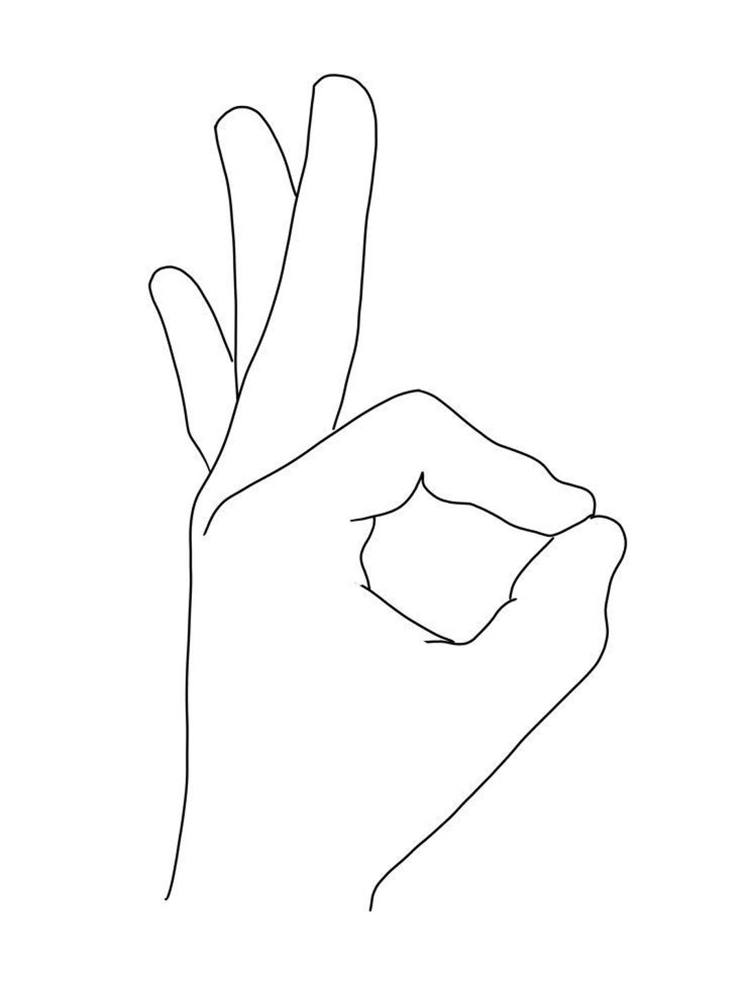 OK Hand Symbol Svg/digital Download - Etsy