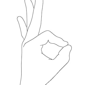 OK Hand Symbol Svg/digital Download - Etsy