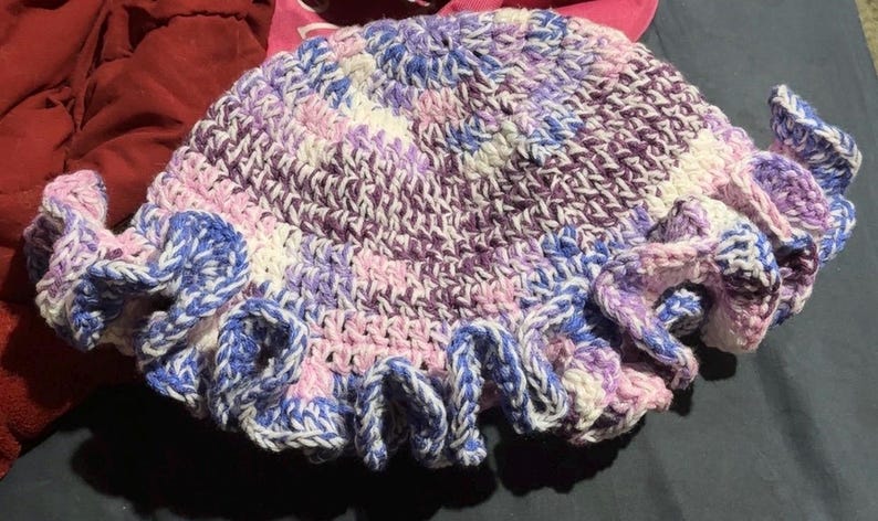 Ruffled Hat | Bucket Hat | Crochet Pattern ONLY - Etsy