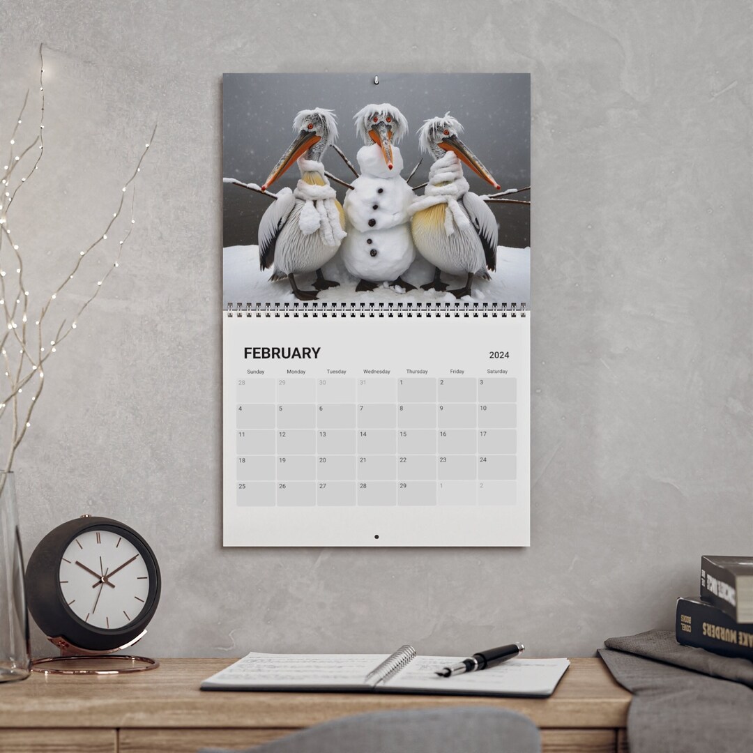 Funny Pelican Calendar 2024 - Etsy