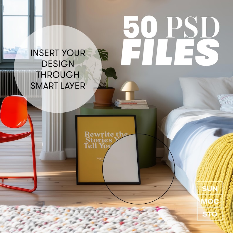 50 Frame Mockup Bundle: Retro & Modern PSD Templates (digital Download ...
