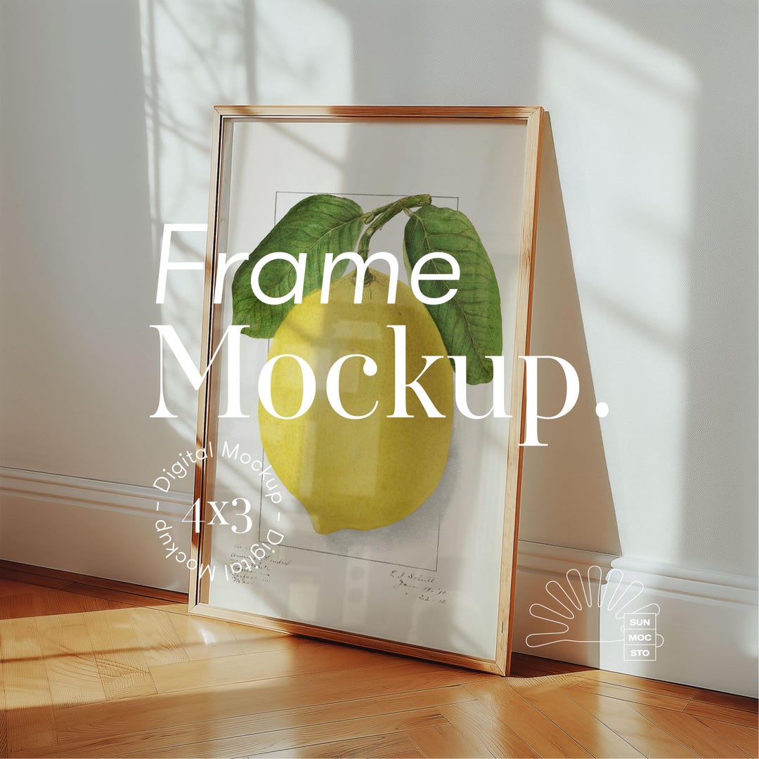Sunlit 2x3 PSD Poster Mockup With Adjustable Wall Color Minimalist ...