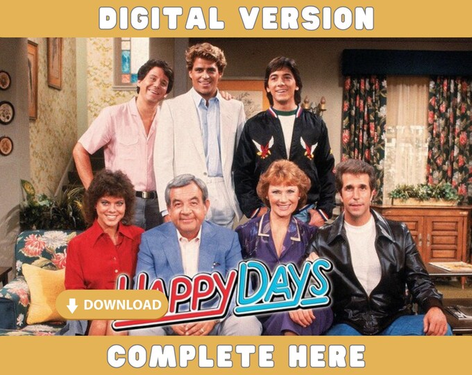 Happy Days the Fonz Television Memorabilia Poster 1970s Vintage - Etsy