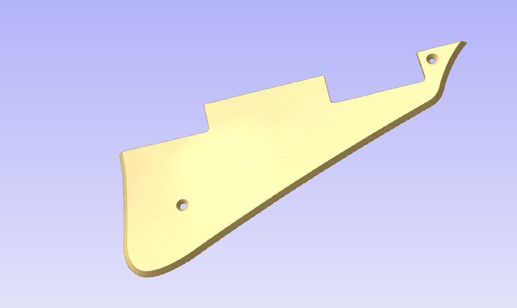 Gibson Les Paul Standard Pickguard File in the Formats Svg, Pdf, Dxf ...
