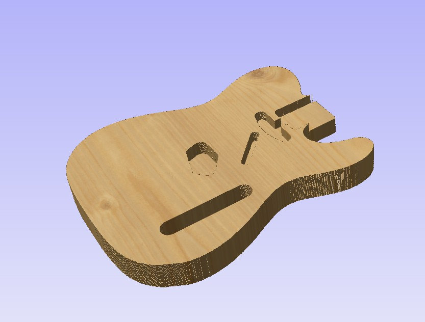 1952 Fender Telecaster Body and Pickguard Plan Svg, Pdf, Dxf, Crv ...
