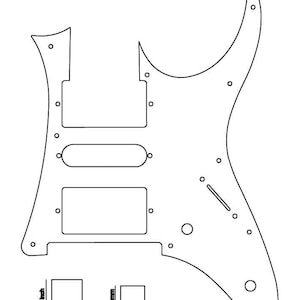 Ibanez RG550 Pickguard File Svg, Ai, Pdf, Dxf, Crv3d, and Crv. - Etsy