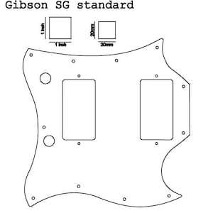 Gibson SG Standard Pickguard File in the Formats Svg, Pdf, Dxf, Crv3d ...